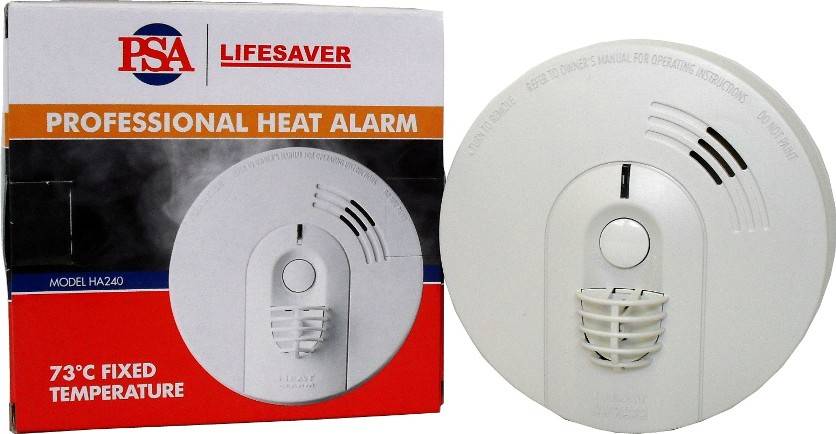 Heat Alarm 240v With 9v Battery Back-Up | Globelink