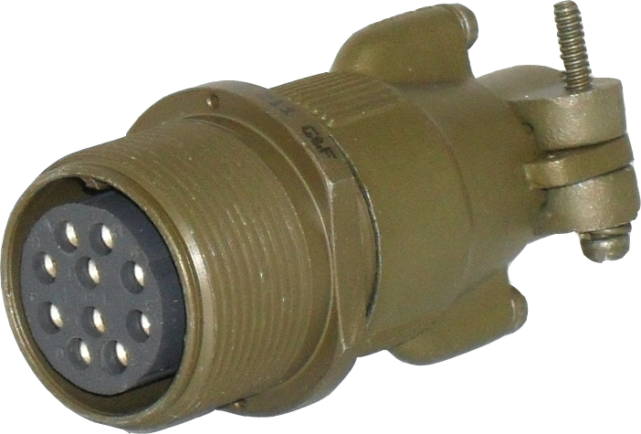 10 Pin Socket Shell-18 Cable Connector w/Clamp » Globelink